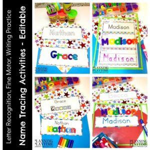 Ultimate EDITABLE Name Learning Bundle - Planning Playtime