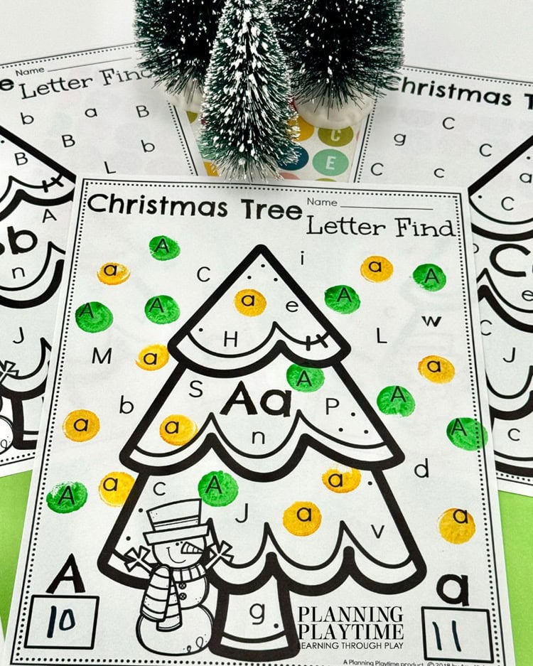 A - Christmas Letter Find - Planning Playtime