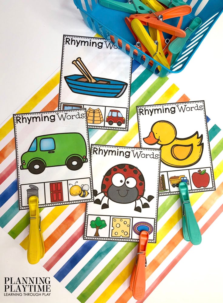 Clip and Rhyme - June Morning Tubs Preschool - Planning Playtime