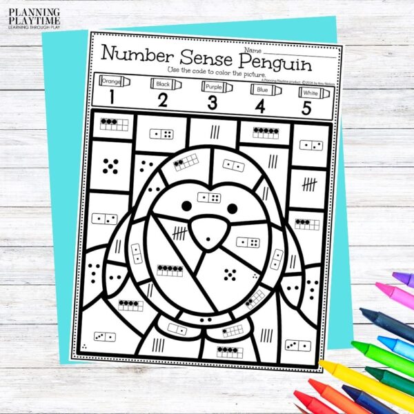Polar Animals Color by Code Alphabet, Number Sense, and Math Worksheets ...