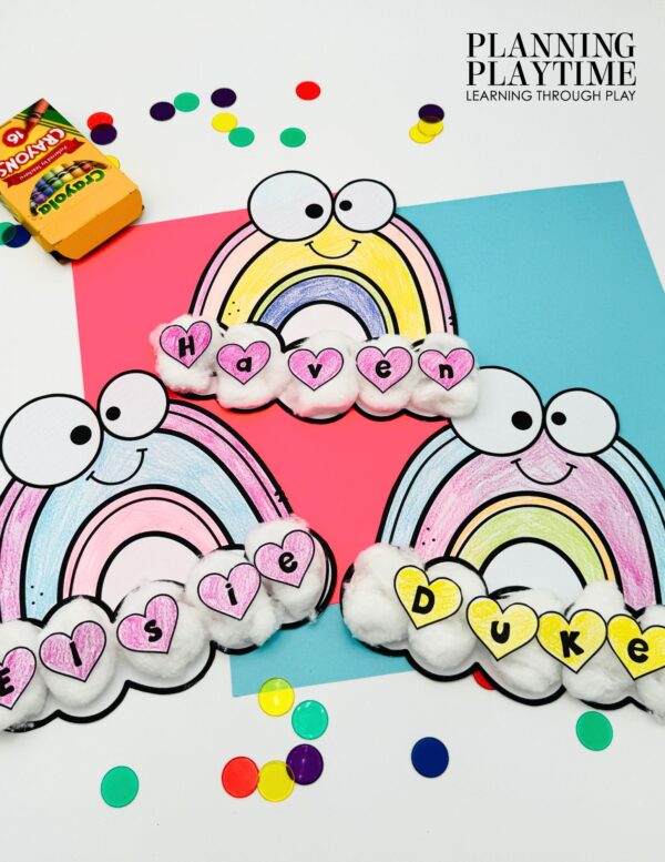 Editable Rainbow Name Craft Activity | Preschool - Kinder