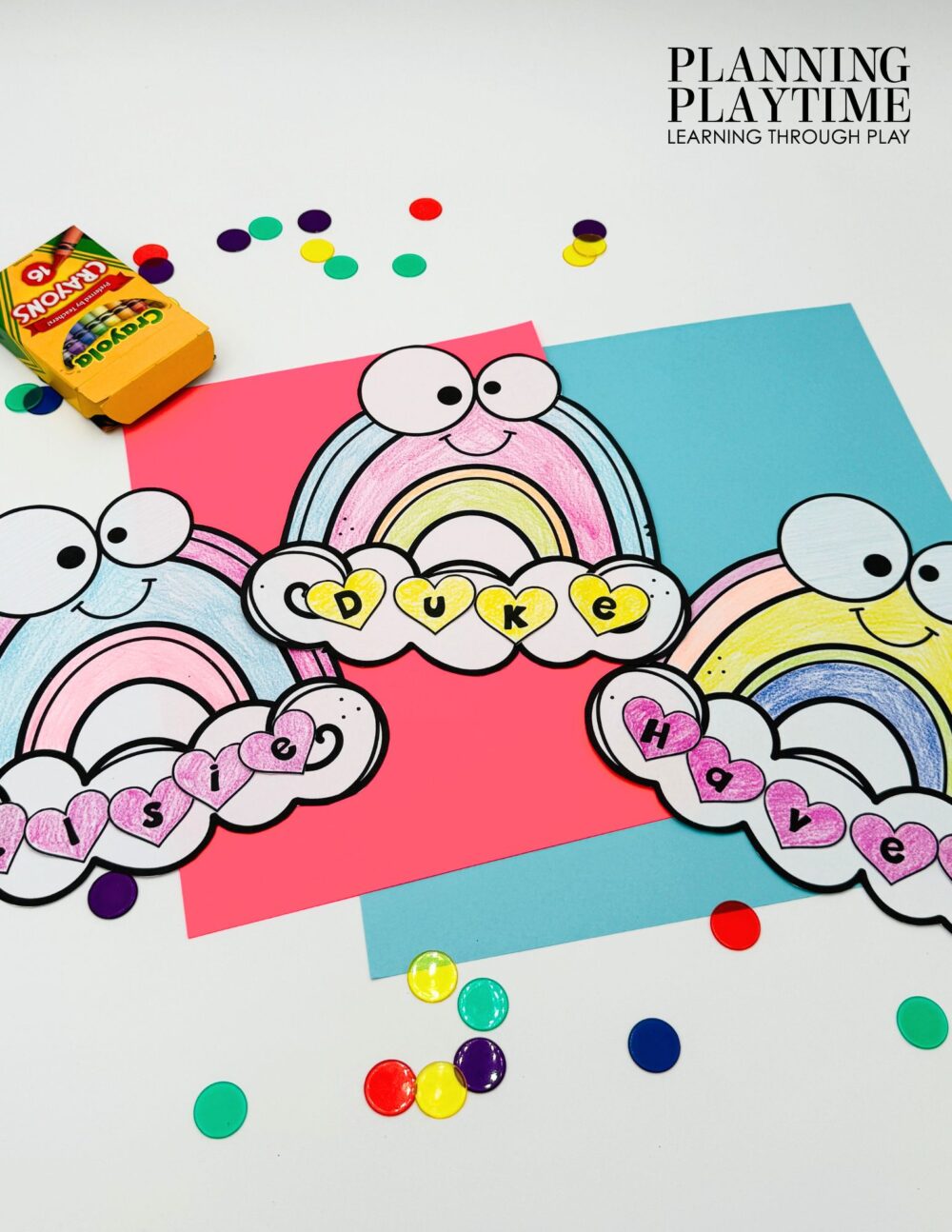 Editable Rainbow Name Craft Activity | Preschool - Kinder