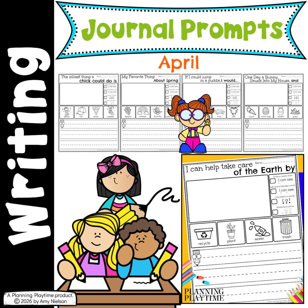 April Kindergarten Writing Prompts | Journal Activities