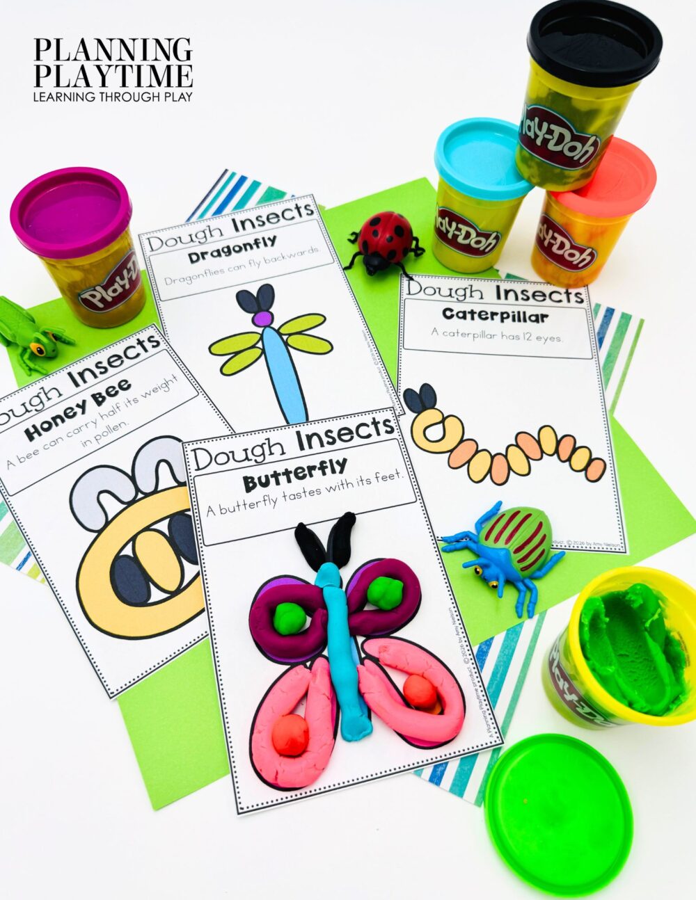 Bug Playdough Mats for Preschool & Kindergarten