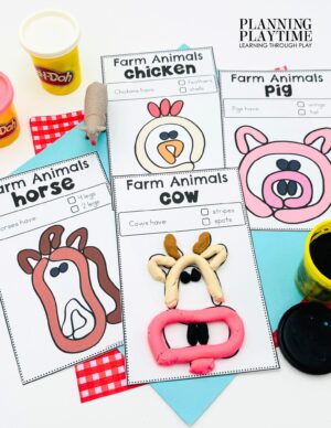 Farm Playdough Mats for Preschool & Kindergarten