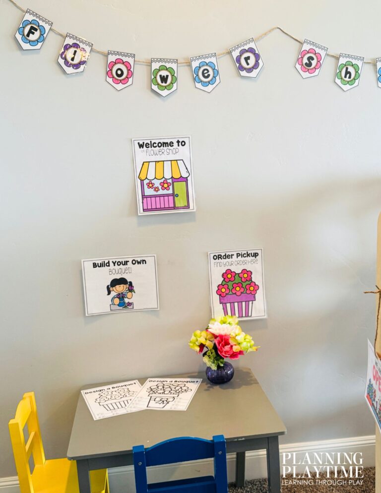 Flower Shop Dramatic Play Center | Spring Pretend Play - Planning Playtime