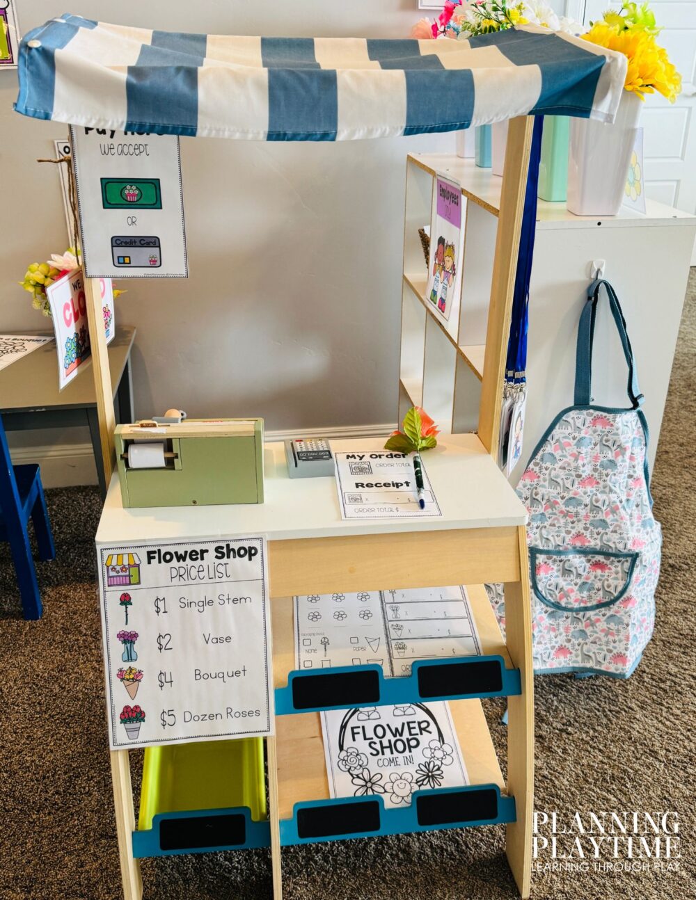 Flower Shop Dramatic Play For Preschool & Kindergarten