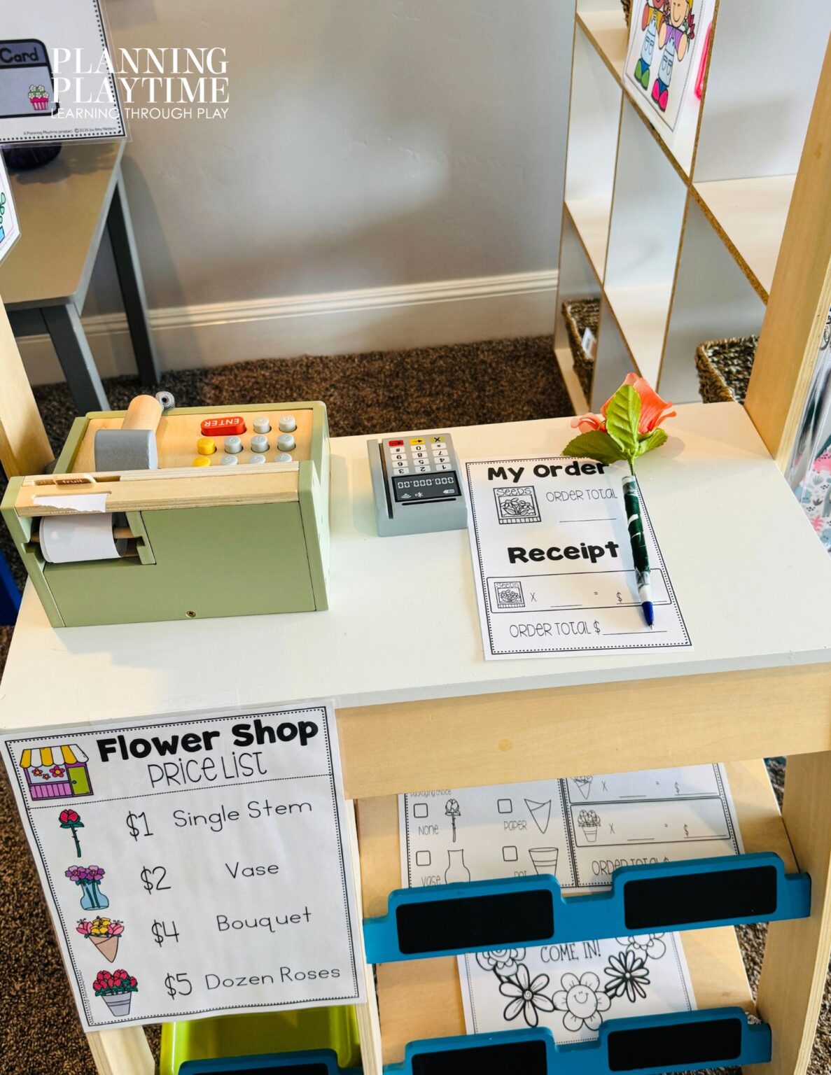 Flower Shop Dramatic Play Center | Spring Pretend Play - Planning Playtime