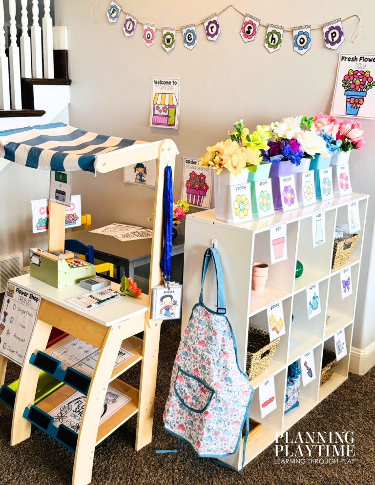 Flower Shop Dramatic Play Center | Spring Pretend Play - Planning Playtime
