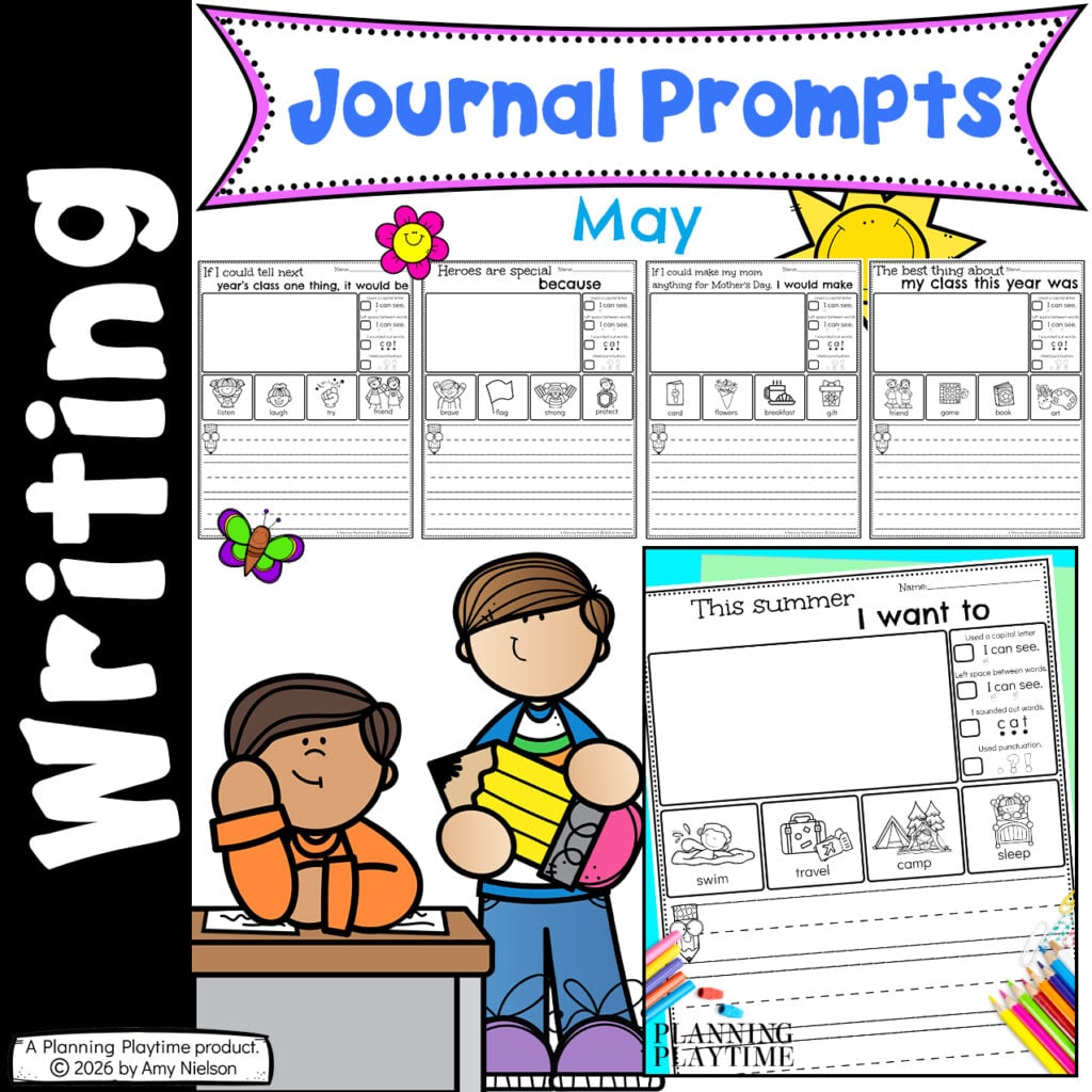 May Kindergarten Writing Prompts | Daily Activities