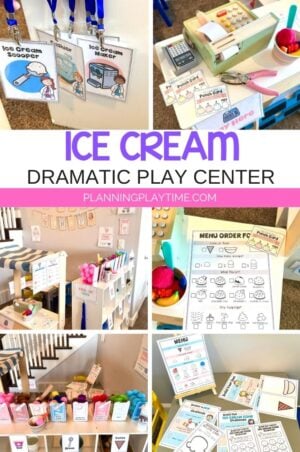 Ice Cream Shop Dramatic Play For Preschool & Kindergarten