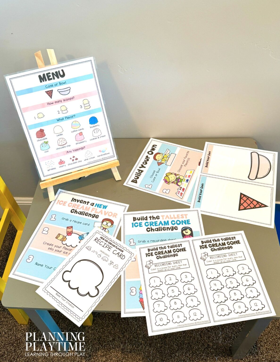 Ice Cream Shop Dramatic Play Center | Summer Pretend Play - Planning ...
